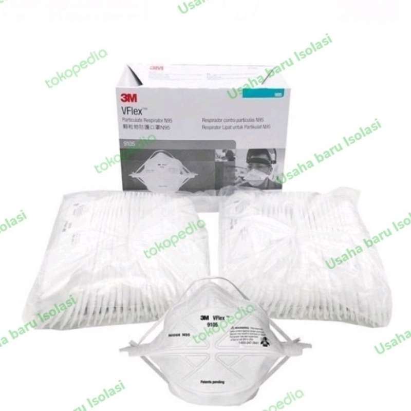 Promo 3m Masker V Flex N 95 Particulate Respirator 50pcs Diskon 23% Di ...
