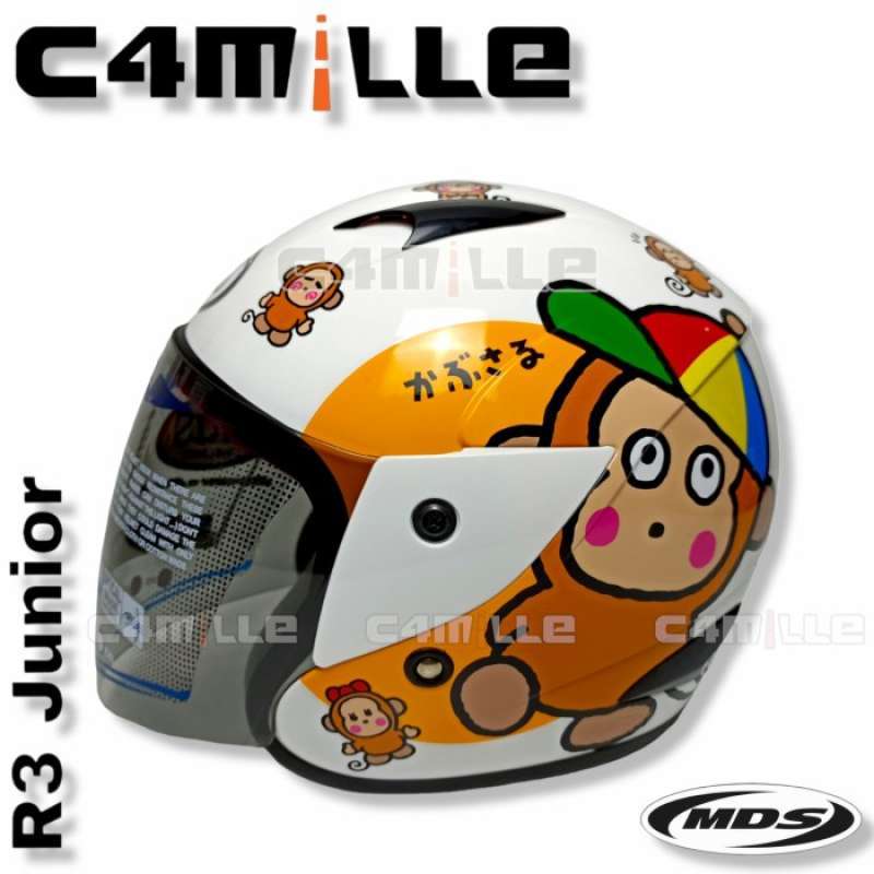 Promo Helm R3 Jr Sanrio Monkichi #1 White Half Face Anak Diskon 21% Di ...