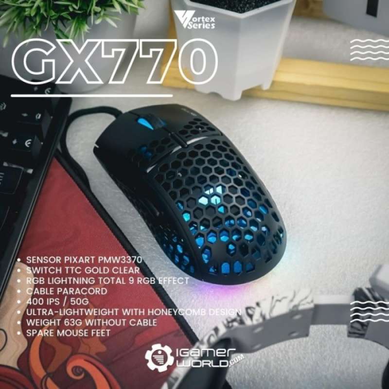 Promo Vortexseries Gx770 Rgb Gaming Mouse Diskon 23% Di Seller Utepe ...