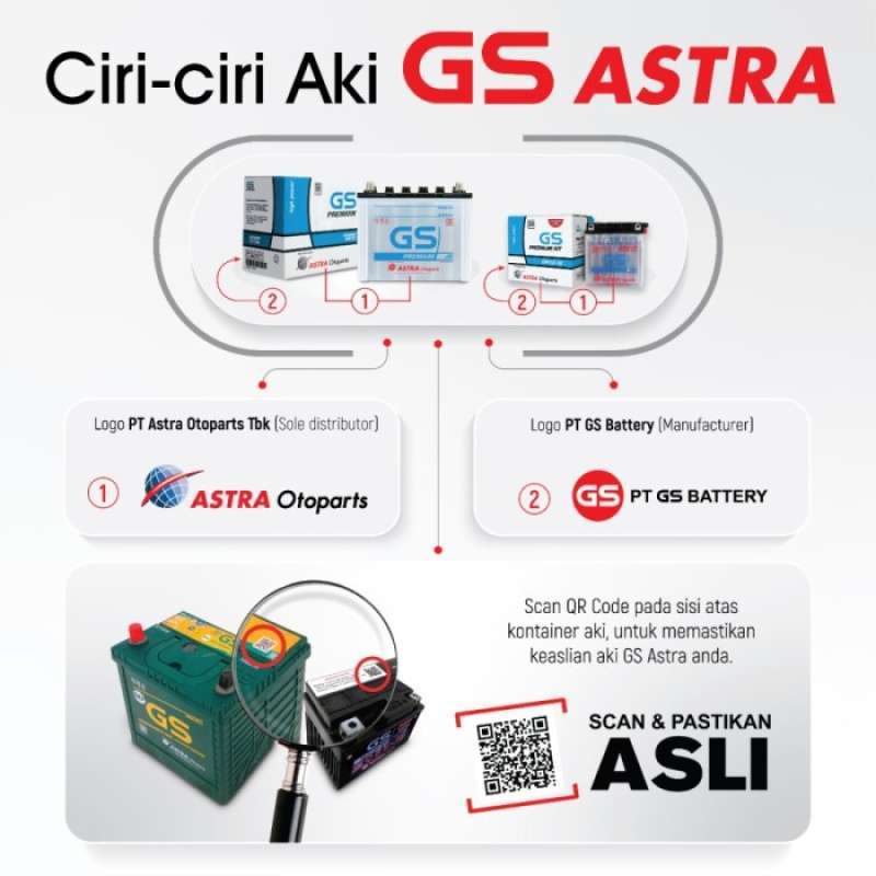 Promo Aki Mobil Murano Gs Astra 55d23l Aki Basah 12v / 60ah - Gojek ...