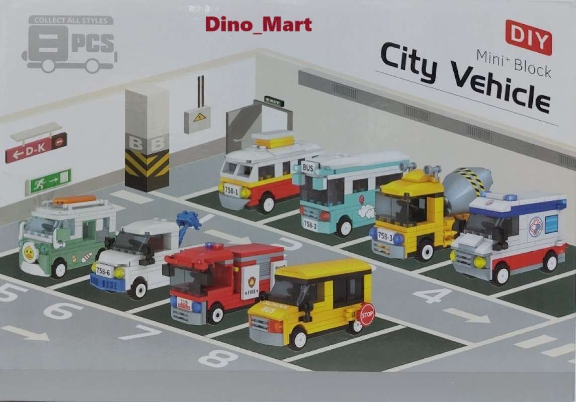 Promo Brick Kendaraan Mobil Kota - City Vehicle 758a - Dino Mart Diskon ...