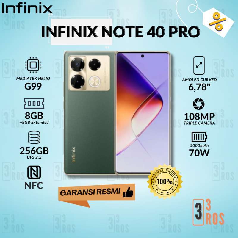 Jual Infinix Note 40 Pro 8/256 Curve Amoled With Magcharge Garansi ...