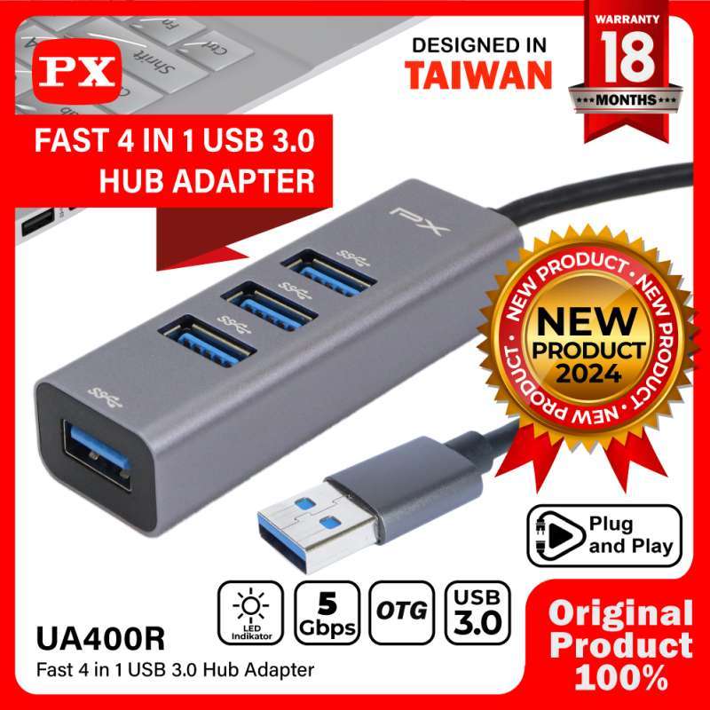 Promo Usb Hub Converter Usb 3.0 Connector Adaptor Laptop 4 In 1 Px ...