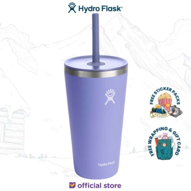 Jual Hydro Flask All Around Tumbler Straw Lid 28 Oz / 828 Ml Lupine Di ...