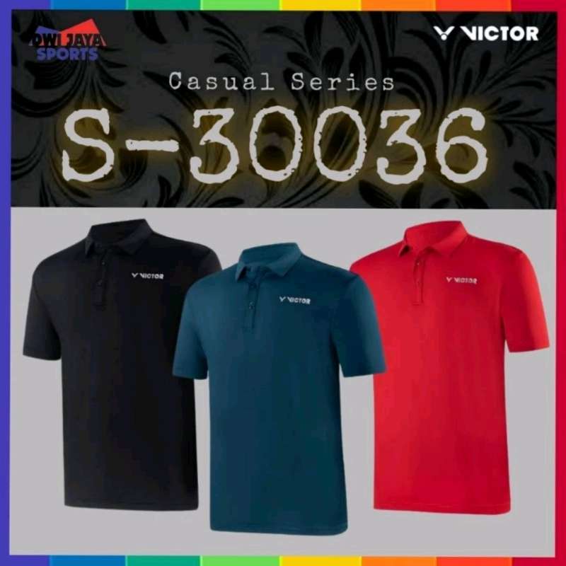 Jual Victor S-30036 Badminton Jersey (casual Series) | Kaos Polo Victor ...