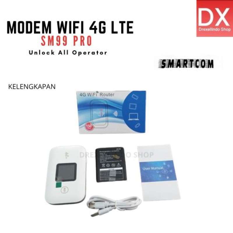 Jual Smartcom Modem Wifi 4g Lte Sm99 Pro Unlock All Operator Modem ...