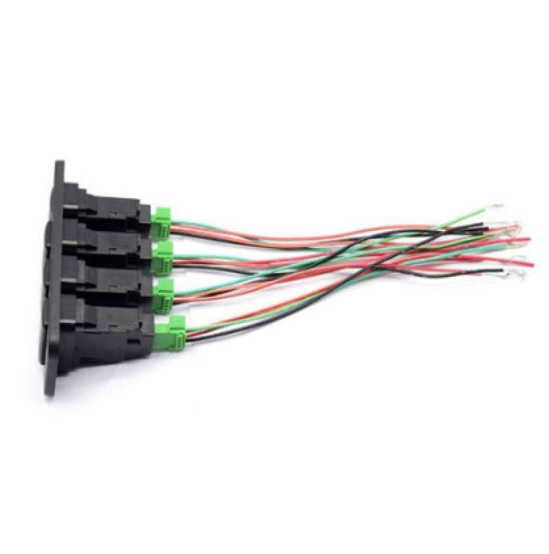 Promo Saklar Panel 4 Switch Push Button Led 4 Gang Switch Universal ...