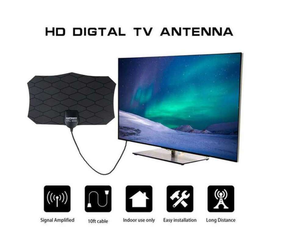 Promo Antena Tv Digital Indoor Dvb T2 4k High Gain - Antena Diskon 50% ...