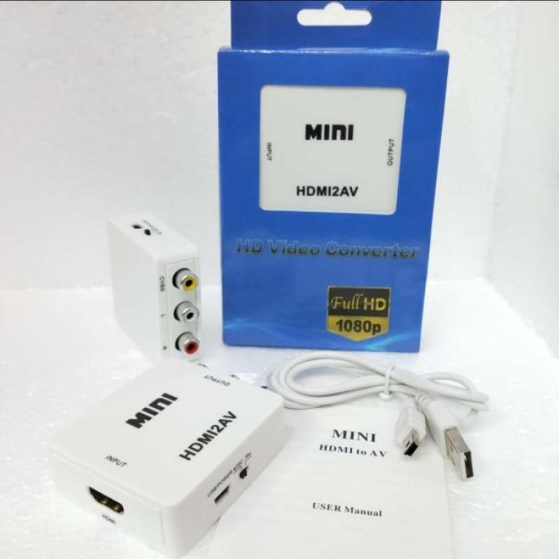 Jual Mini Box Hdmi2av / Hdmi To Av Rca Conventer Adaptor Di Seller ...