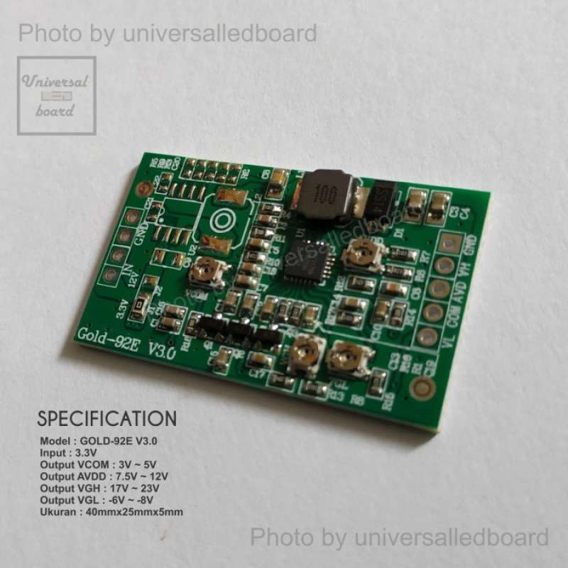 Jual Gacun Tcon Boost Module Lcd Vcom Vgl Vgh Avdd Adjustable Input 3 ...