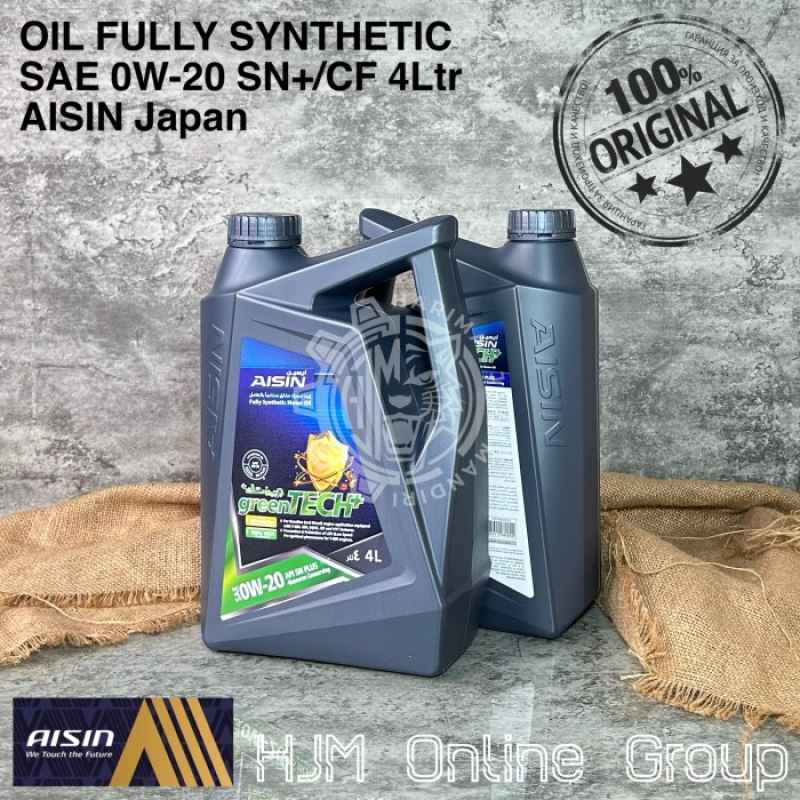 Promo Oli Mesin Aisin Motor Oil Fully Synthetic Sae 0w-20 Sn+/cf 4 Liter Diskon 12% Di Seller ...