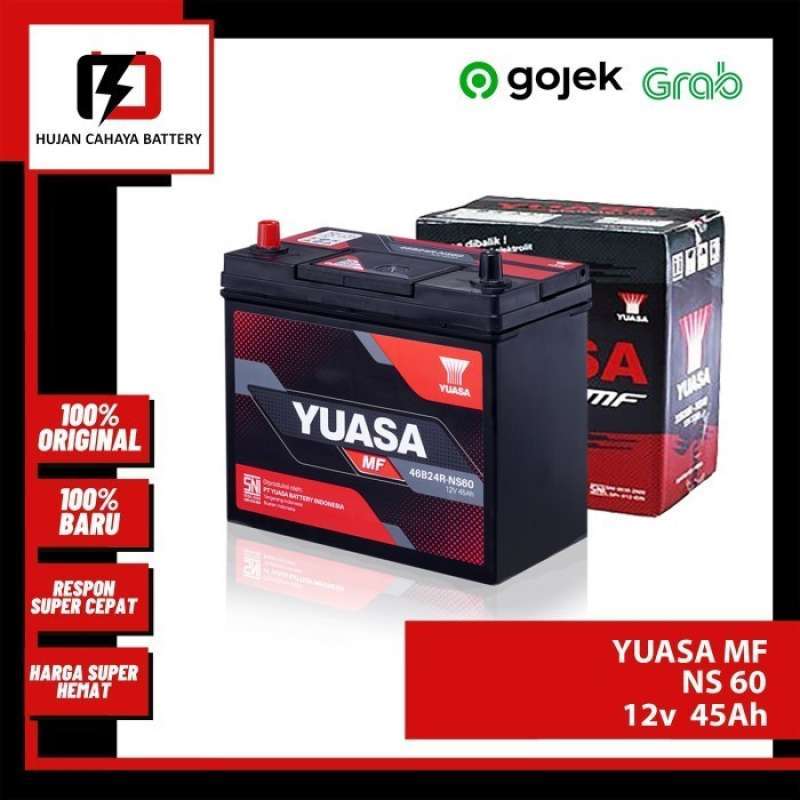 Promo Aki Mobil Yuasa Mf Ns60 / Ns-60 / Ns 60 - Aki Apv Series Diskon 7 ...