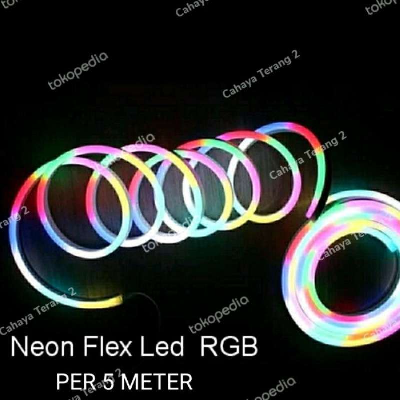 Promo Lampu Led Neon Flex Rgb 220v Flexible Sign Full Warna 5 Meter Diskon 33% Di Seller Honey ...
