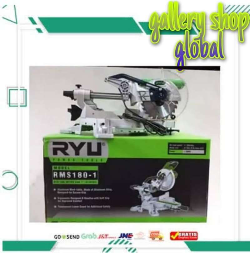 Promo Mesin Potong Aluminium 7â€ Sliding Ryu Rms 180-1 Mitre Saw Mitter ...