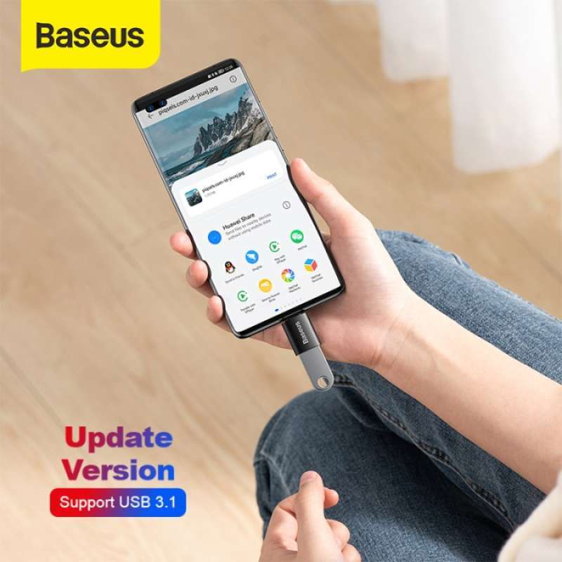 Promo Baseus Mini Adaptor Otg Type C Usb 3.1 Connector - Usbtc 3.1 ...