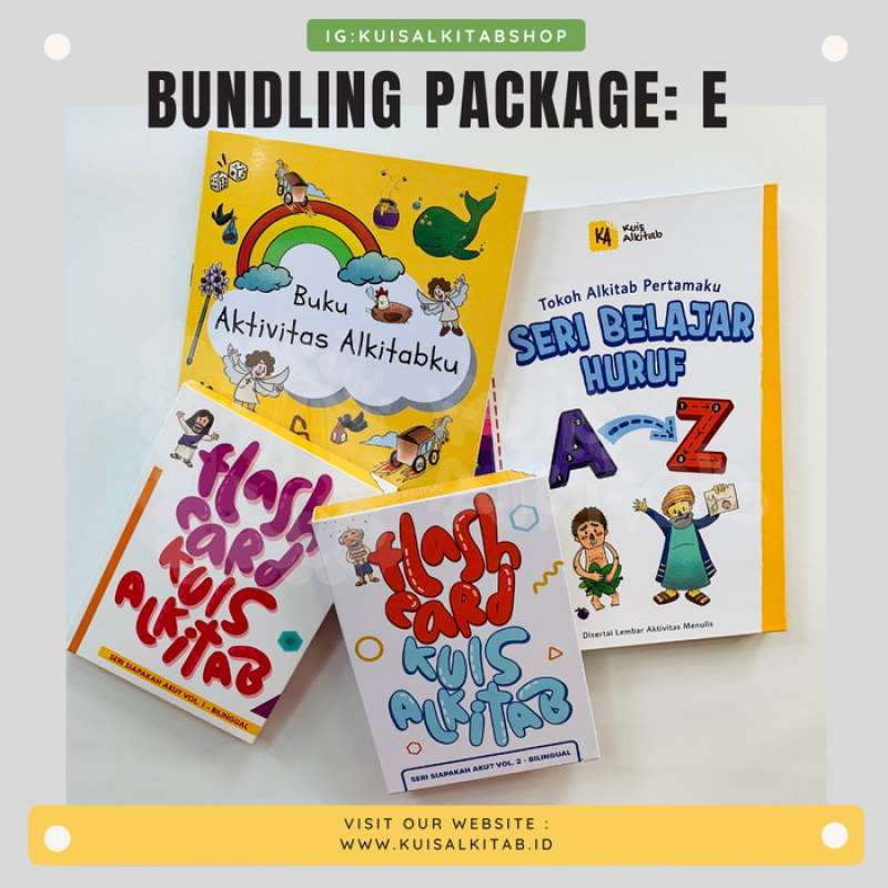 Promo Kuis Alkitab Package E/belajar Huruf A-z Anak/buku Aktivitas/fc1 ...