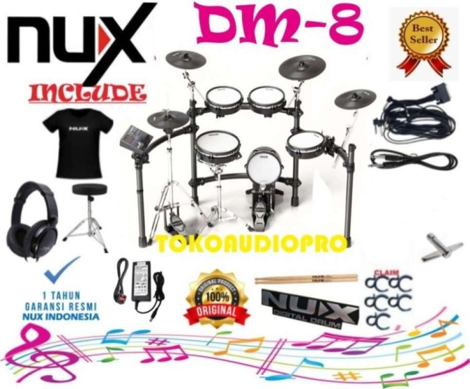Promo Nux Dm8 Digital Drum Set Diskon 23% Di Seller Melodiya Store - Cengkareng Barat, Kota ...