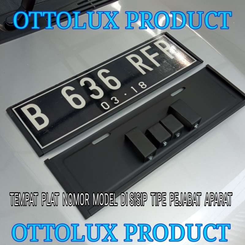 Promo Dudukan Plat Nomor Cover Plat Nomor Rapi Model Sisip Aparat ...