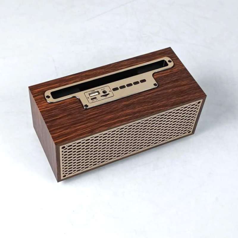 Jual Speaker Bluetooth Radio Jadul Kayu Klasik Portable Mini 1200mah ...