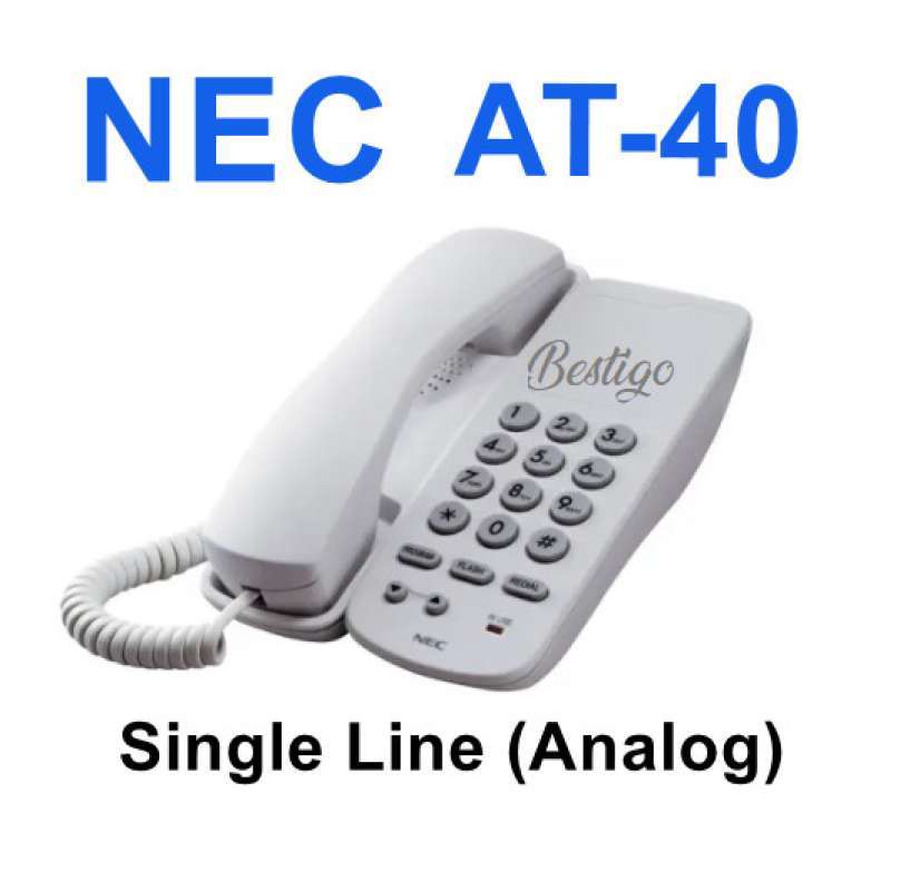 Promo Telepon Nec At40 Single Line Analog Standar Diskon 23% Di Seller Sentramoco Store ...