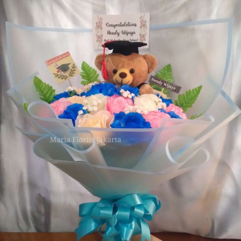 Promo Buket Bunga Wisuda Besar / Buket Besar Wisuda / Buket Wisuda Bear ...
