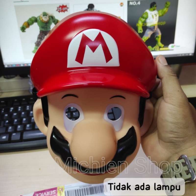 Promo Mario Masks Cosplay Pesta Ulang Tahun Mainan Anak Topeng Diskon ...