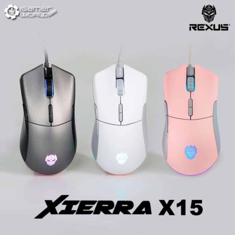 Promo 100% Produk Ori Rexus Xierra X15 Rgb Wired Gaming Mouse Diskon 23 ...