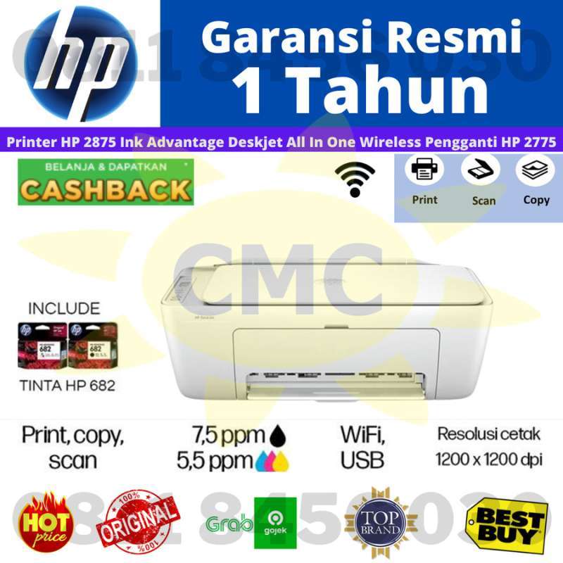 Jual Hp Deskjet Ink Advantage 2875 All In One Printer Wireless Pengganti Hp 2775 Di Seller ...