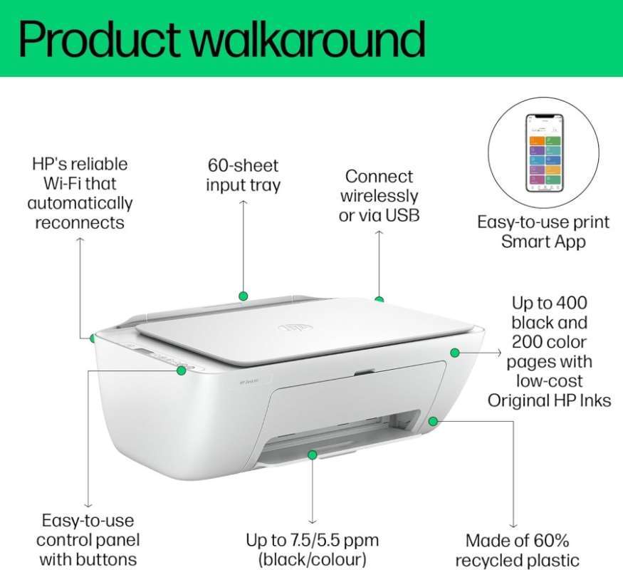 Jual Hp Deskjet Ink Advantage 2875 All In One Printer Wireless ...