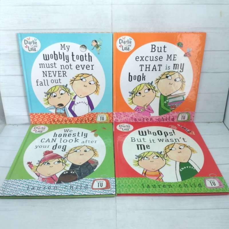 Jual Paket 4 Buku Charlie And Lola Lauren Child - My Wobbly Tooth Must ...