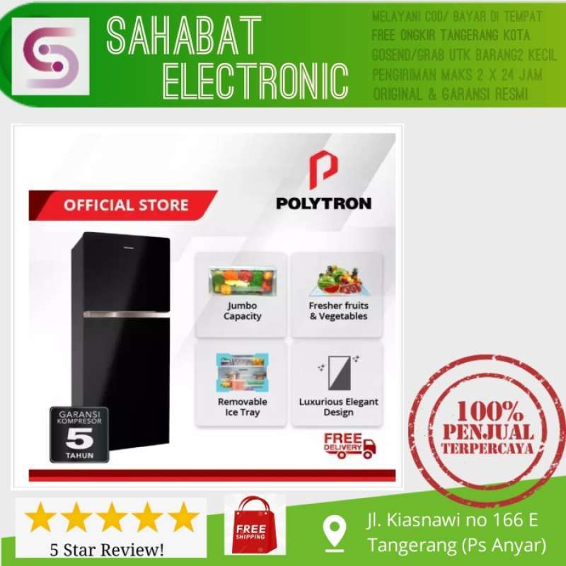 Promo Kulkas Polytron 2 Pintu Prw 23 Mnx New Belleza Jumbo Series ...