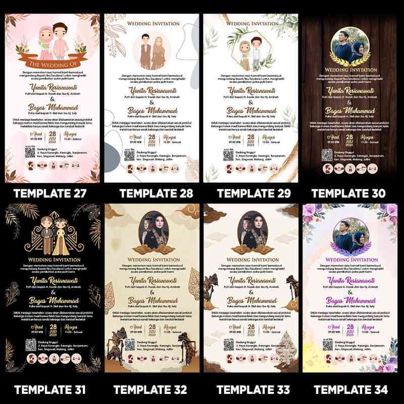 Promo Template Undangan Digital Pernikahan Statis Kekinian Tema Adat ...