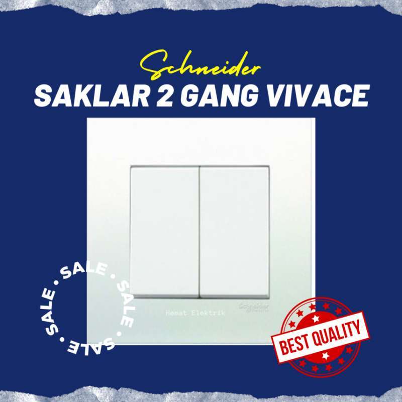 Jual Saklar Seri Schneider Vivace 2 Gang Mata Double 2g 1 Arah Way ...
