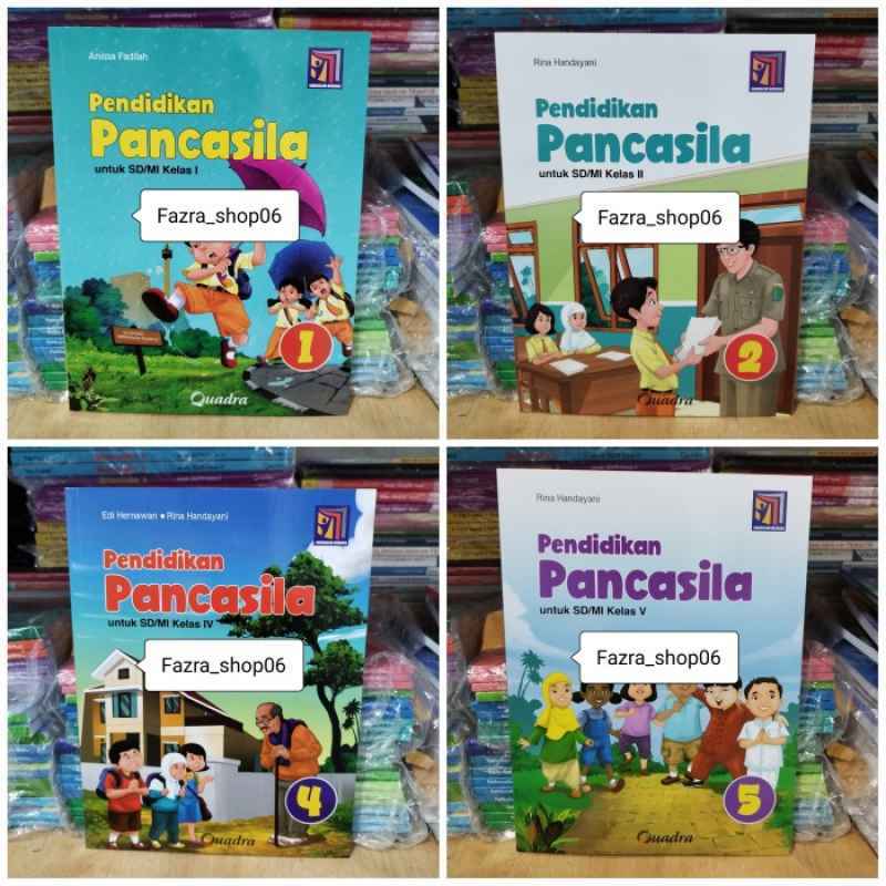 Jual Pendidikan Pancasila Ppkn Sd Mi Kelas 1 2 4 5 Kurikulum Merdeka Quadra Di Seller Noelle ...