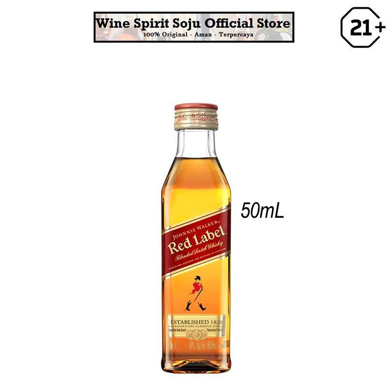 Jual Johnnie Walker Red Label Mini 50ml Di Seller Wine Spirit Soju ...