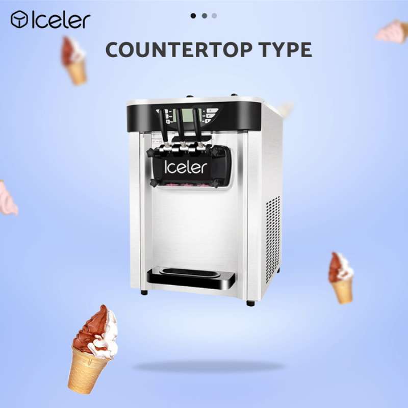 Jual Iceler Ice Cream Machine 3 Tuas Countertop & Standing Classic ...