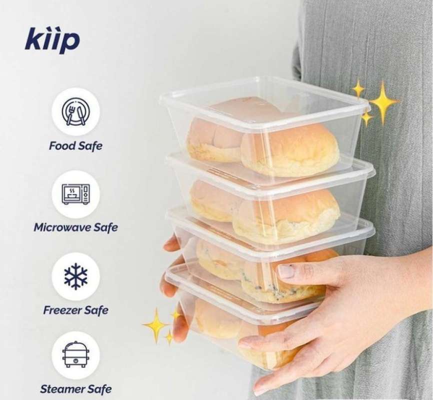 Jual Kiip Thinwall/thin Wall/food Container/box Plastik Makan 750 Ml 1 ...