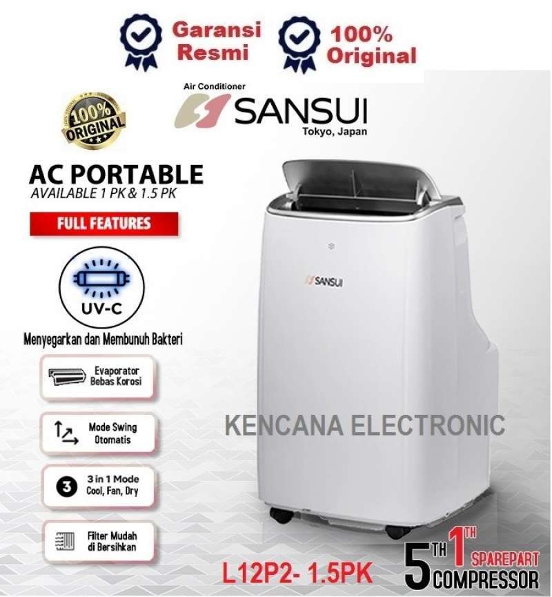 Jual Sansui L12p2 Ac Portable -air Conditioner 1.5pk -uvc Led Lamp- Di ...