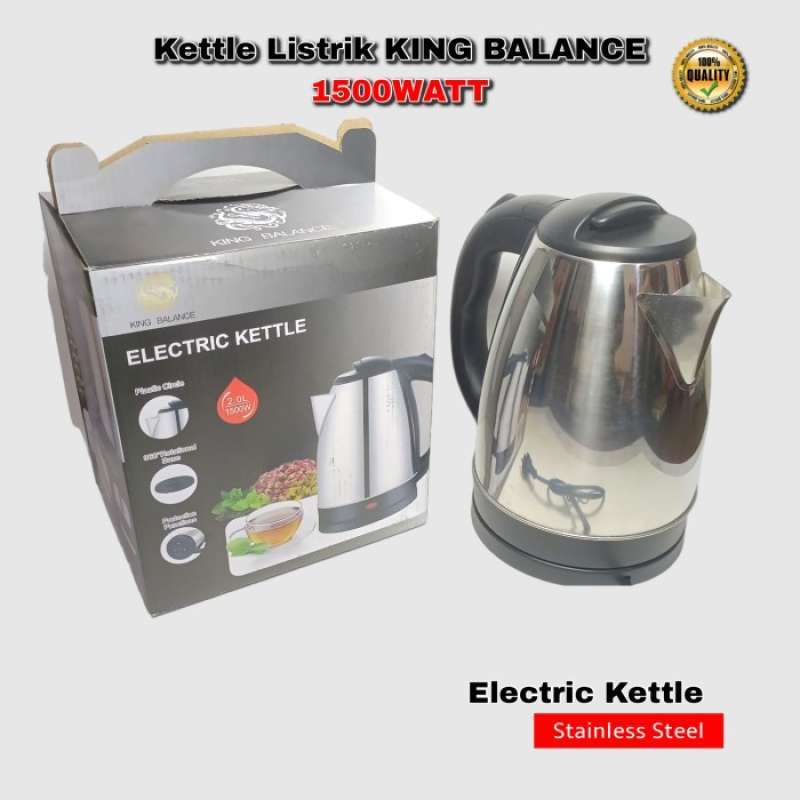 Jual Teko Listrik Kettle Electric Stainless Steel 2 Liter Otomatis ...
