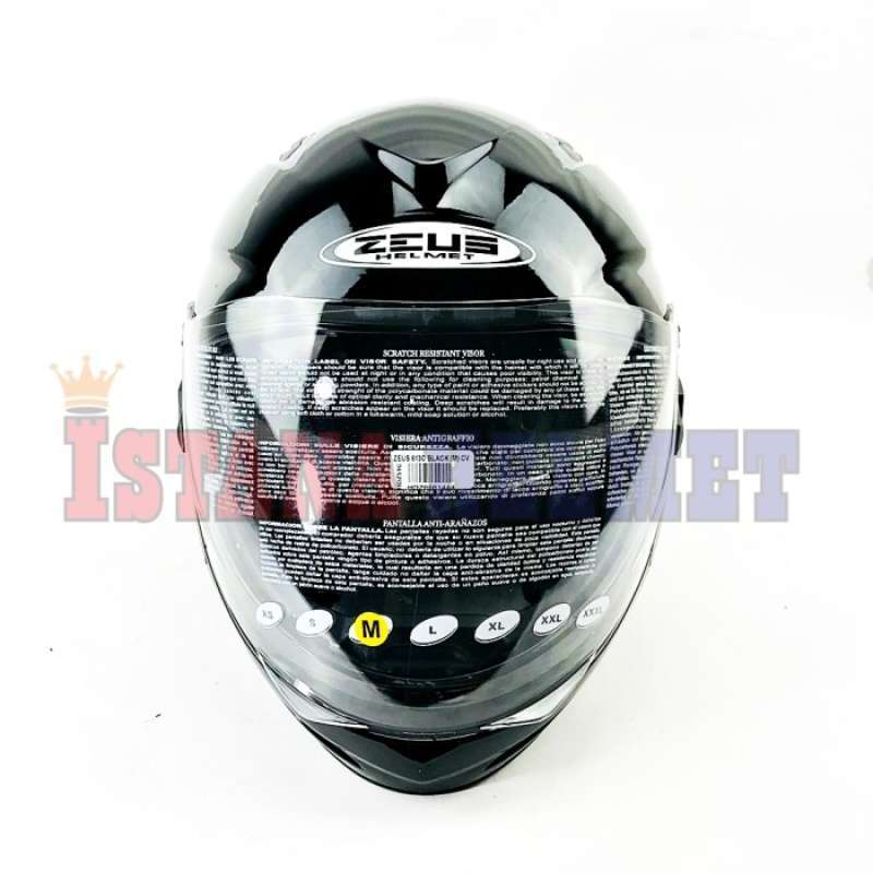Promo Helm Zeus 613c Modular Black Glossy Double Visor Diskon 23% Di ...
