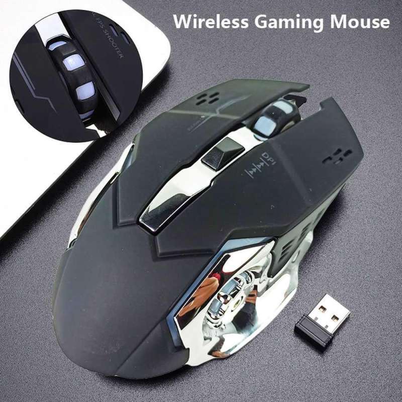 Jual T-wolf Mouse Gaming Silent Led Wireless Usb 2.4ghz 600mah 1600 Dpi ...