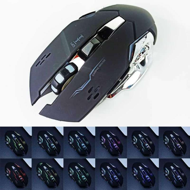 Jual T-wolf Mouse Gaming Silent Led Wireless Usb 2.4ghz 600mah 1600 Dpi ...