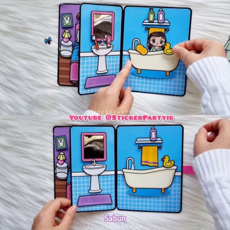 Jual [sticker Party] Paper Doll House Boneka Kertas Rumah Rumahan ...