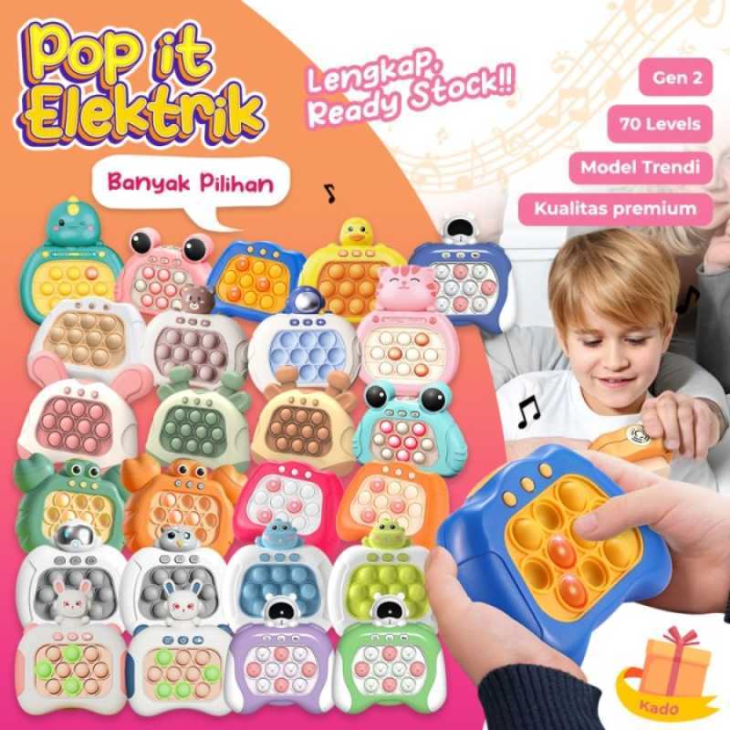 Jual Pop It Eletrik Viral Push Pop Bubble Fidget Mainan Pop It Sensory ...