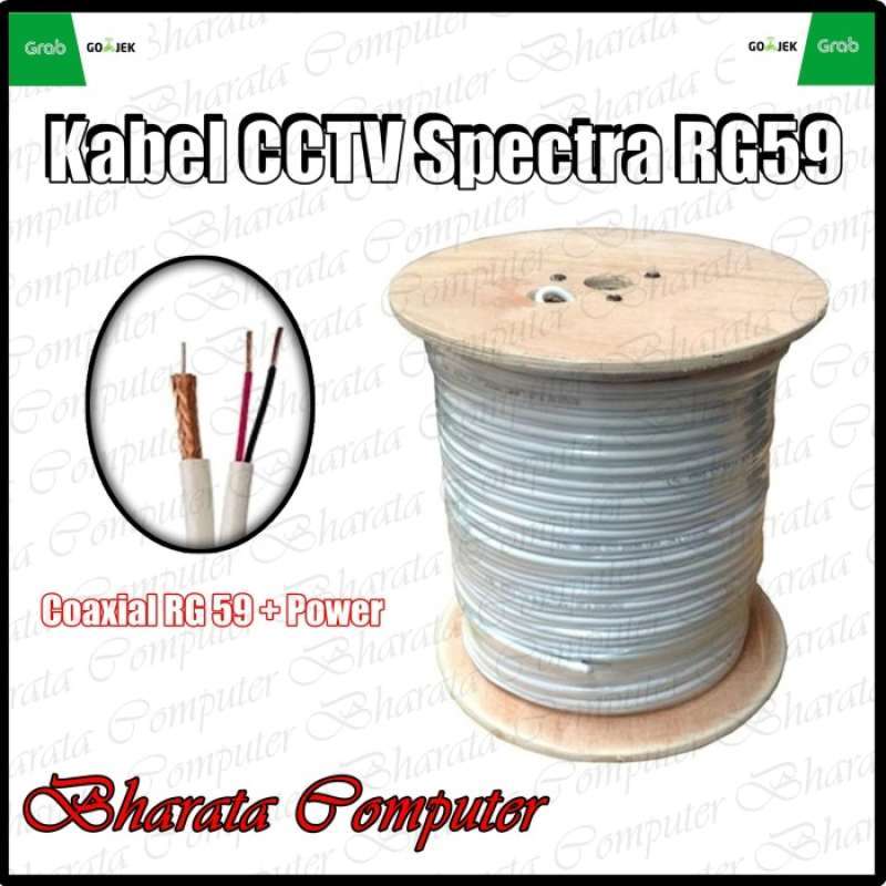 Jual Kabel Cctv Spectra Rg59 Kabel Coaxial+power Rg 59 Optimus Series ...