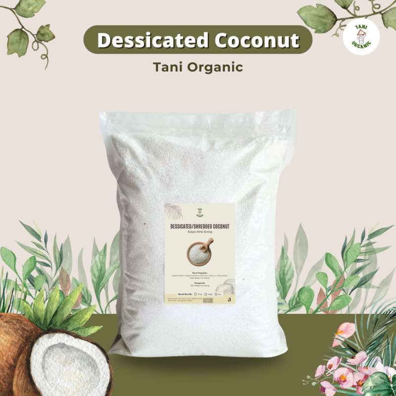Promo Tani Organic Desiccated Coconut 1 Kg - Shredded Coconut - Kelapa ...