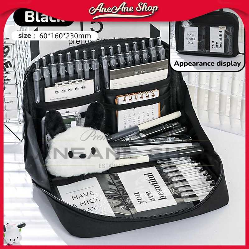 Jual Tempat Pensil Kanvas Kapasitas Besar 12 Lapis Zhibige Tas ...