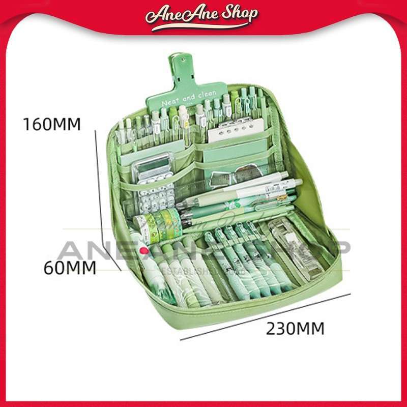 Jual Tempat Pensil Kanvas Kapasitas Besar 12 Lapis Zhibige Tas ...