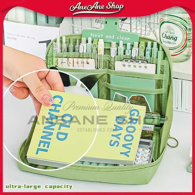 Jual Tempat Pensil Kanvas Kapasitas Besar 12 Lapis Zhibige Tas ...