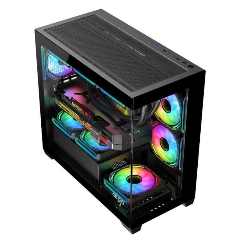 Jual Aigo Darkflash C218m M-atx Pc Case | Panoramic M-atx Chassis Di ...